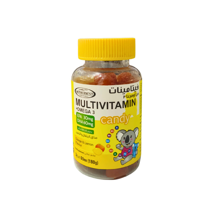 Multivitamin + Omega 3 Candy 60Pcs × 3G – Rakiza